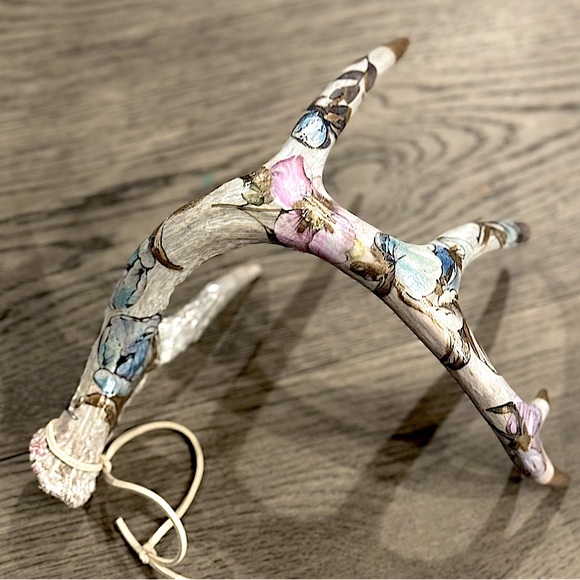 Handmade | Accents | Cottagecore Decorated Antler | Poshmark